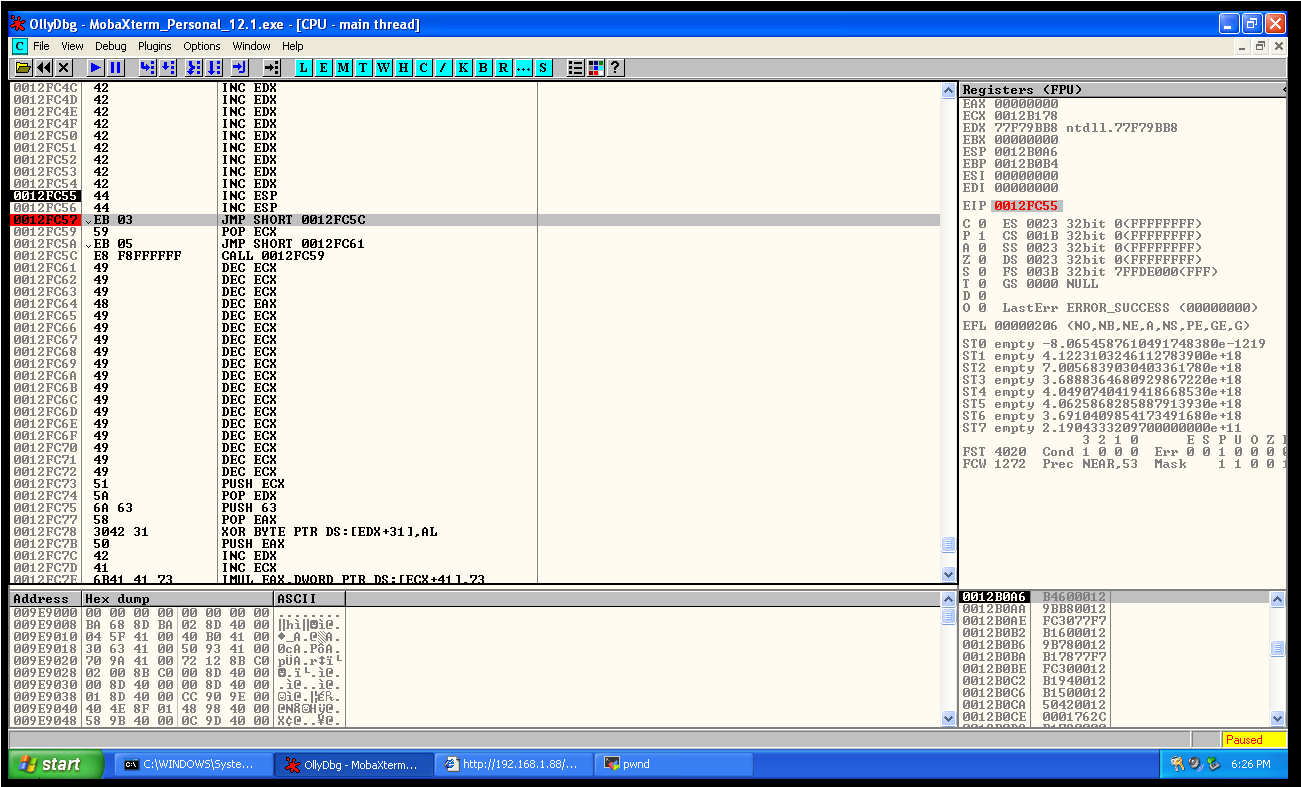 Mobaxterm Buffer Overflow Malicious Sessions File Import Happy Hacking